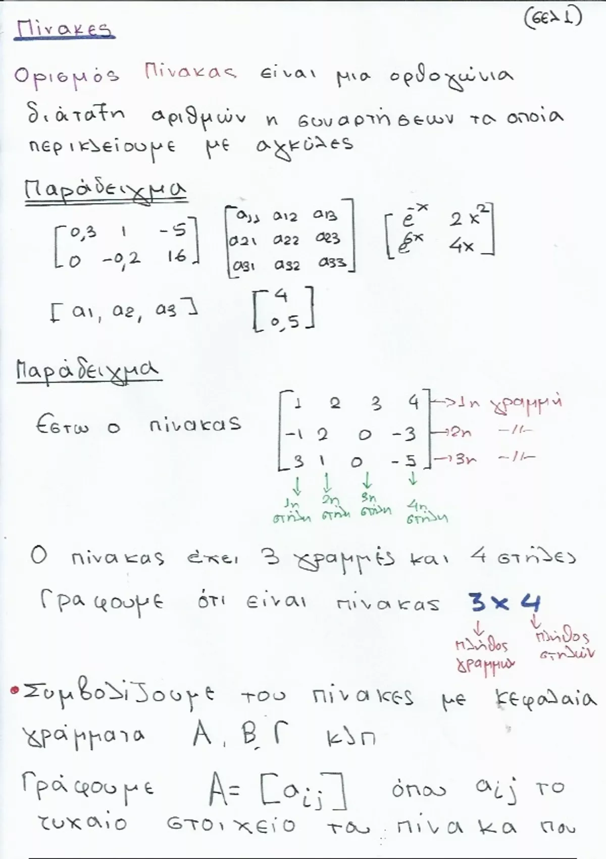matrices, matrix operations, systems of linear equations, Gaussian elimination, row reduction ...
