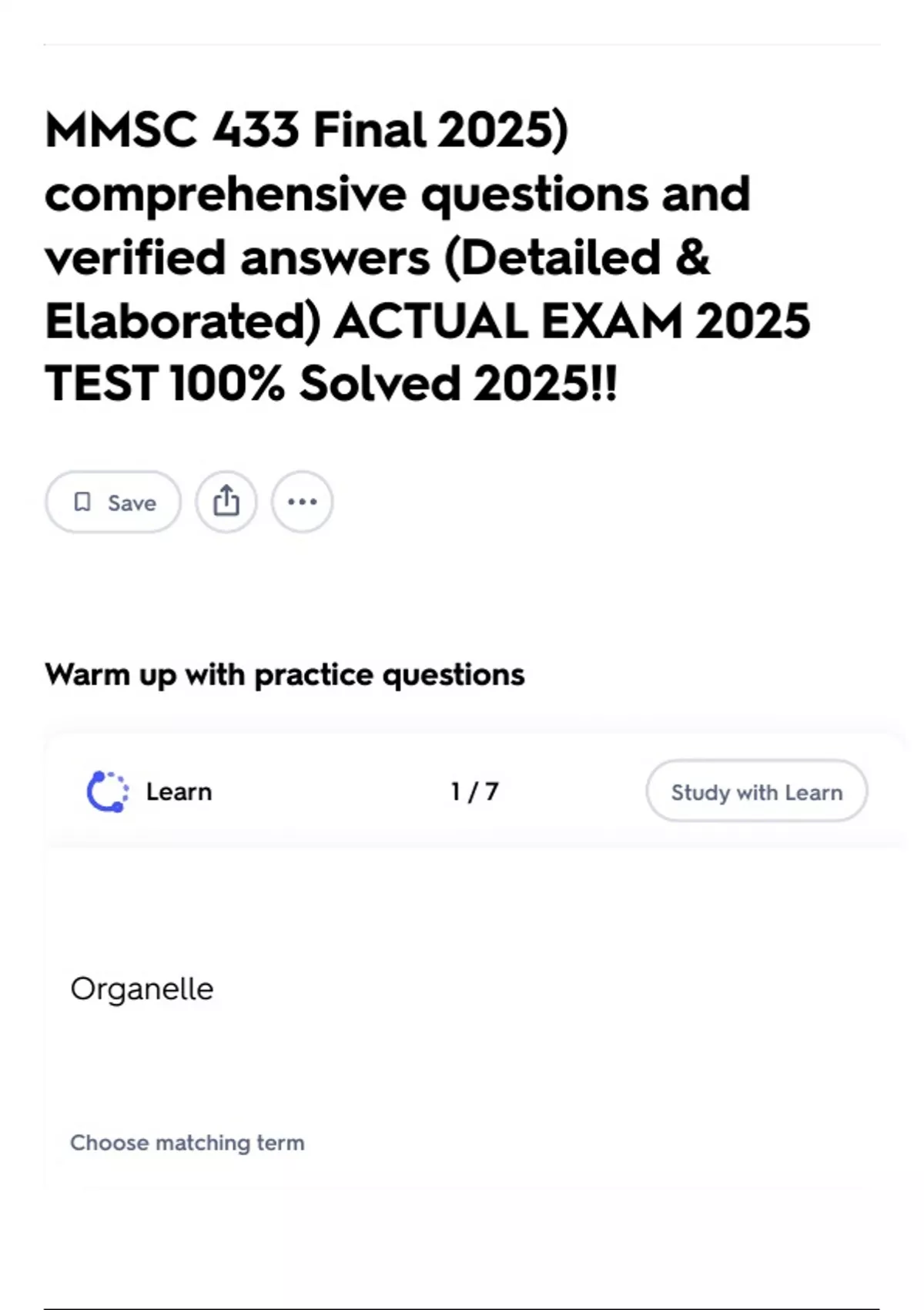 MMSC 433 Final 2025) comprehensive questions and verified answers ...