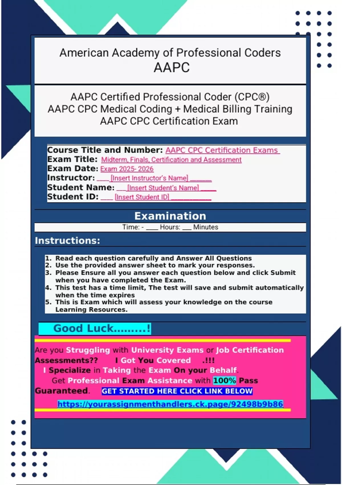 AAPC CPC Certification Exam Prep AAPC Certified Professional Coder (CPC®) American Academy of ...