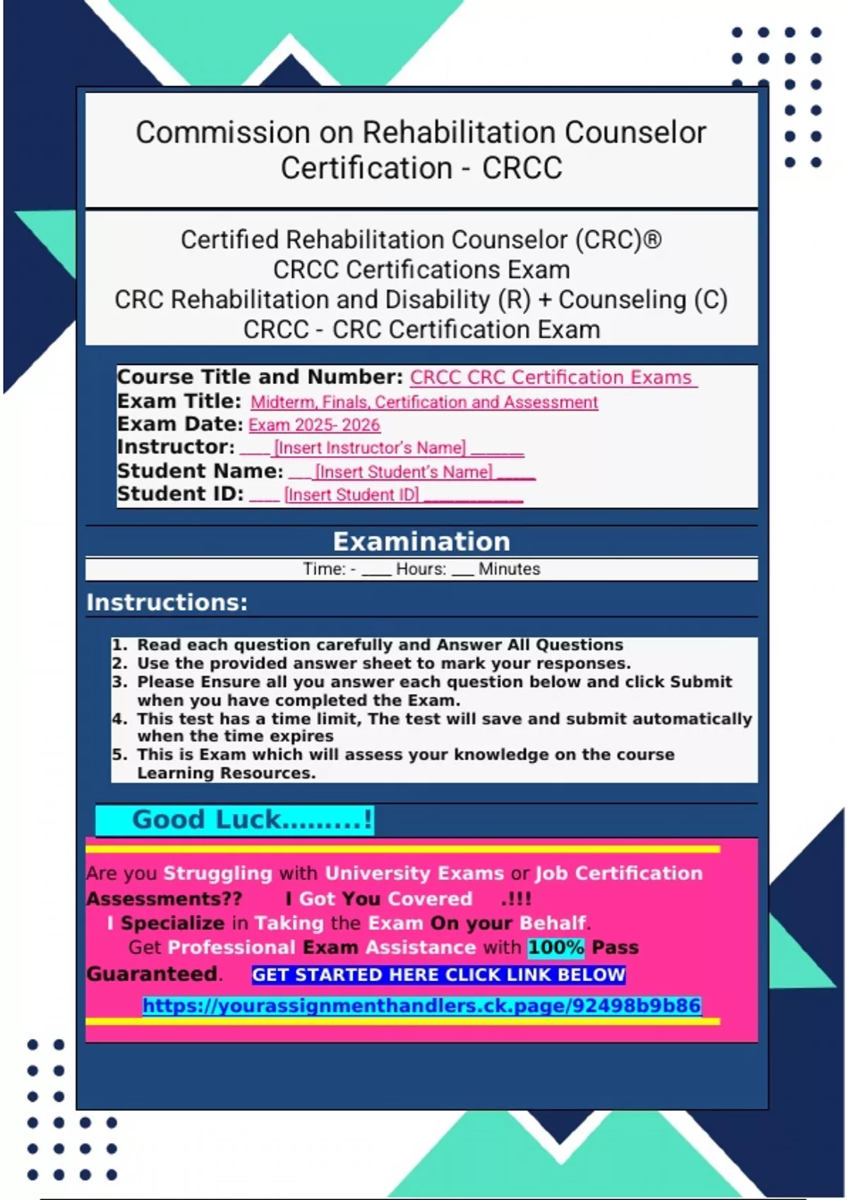 CRCC - CRC Certification Exam Practice Test Review CRCC Certified ...