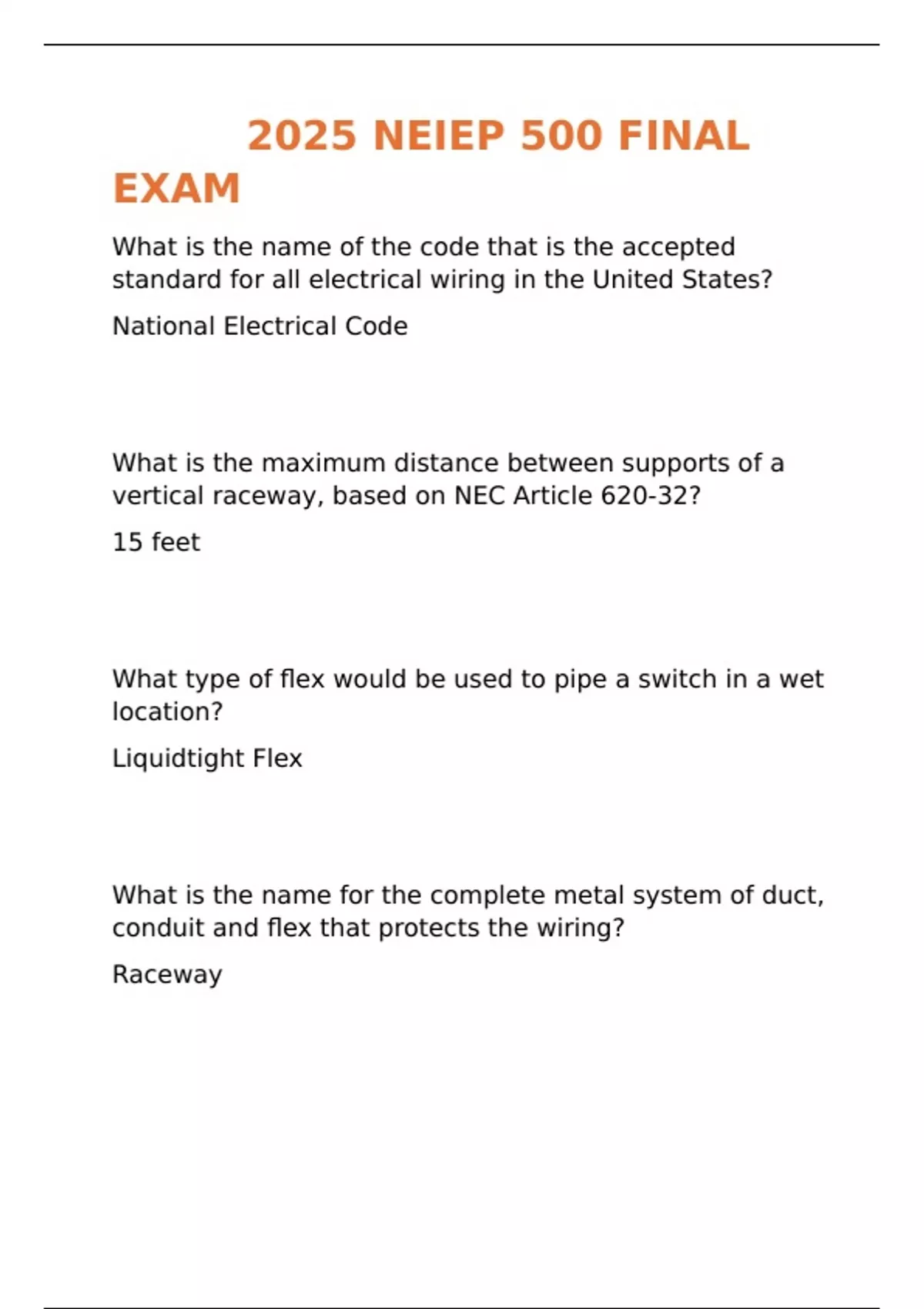 2025 NEIEP FINAL EXAM - Neiep - Stuvia US