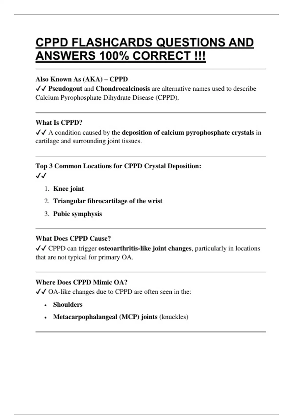 CPPD FLASHCARDS QUESTIONS AND ANSWERS 100% CORRECT !!! - CPPD - Stuvia US