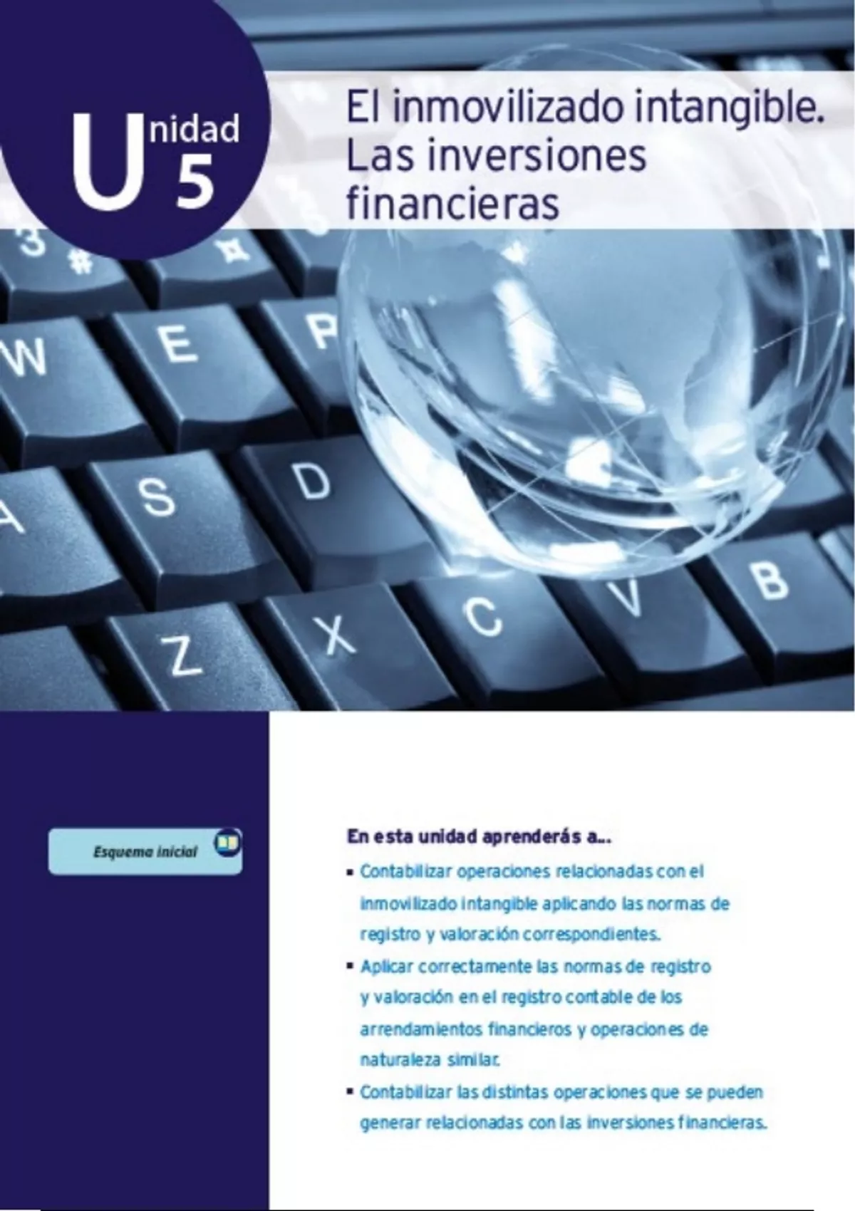 UT 5: El inmovilizado intangible y las inversiones financieras ...