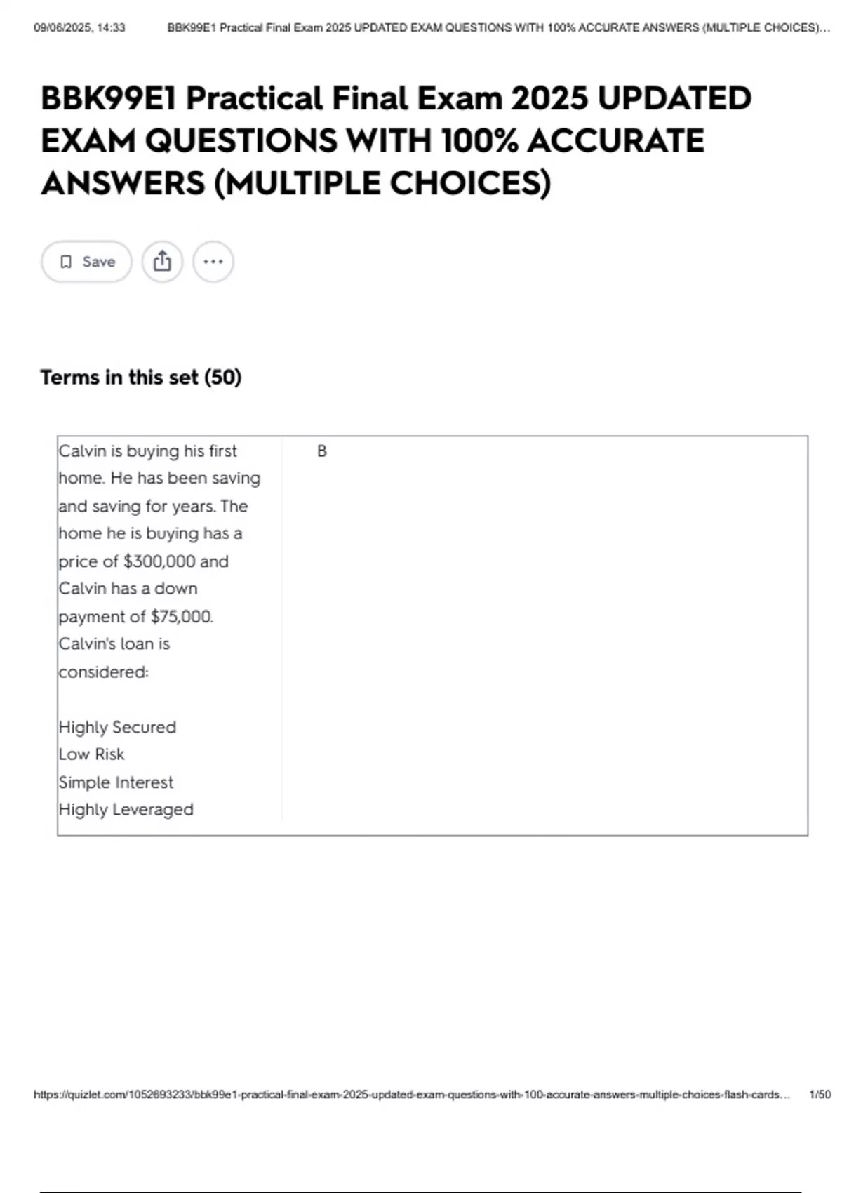 BBK99E1 Practical Final Exam 2025 UPDATED EXAM QUESTIONS WITH 100% ACCURATE ANSWERS (MULTIPLE ...
