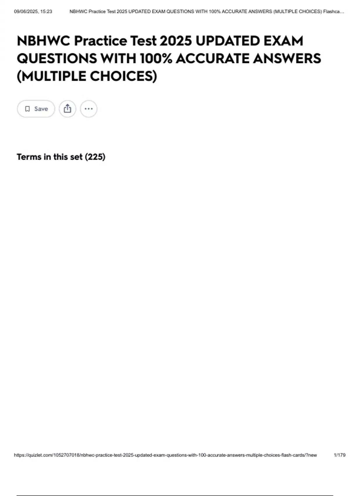 NBHWC Practice Test 2025 UPDATED EXAM QUESTIONS WITH 100% ACCURATE ...