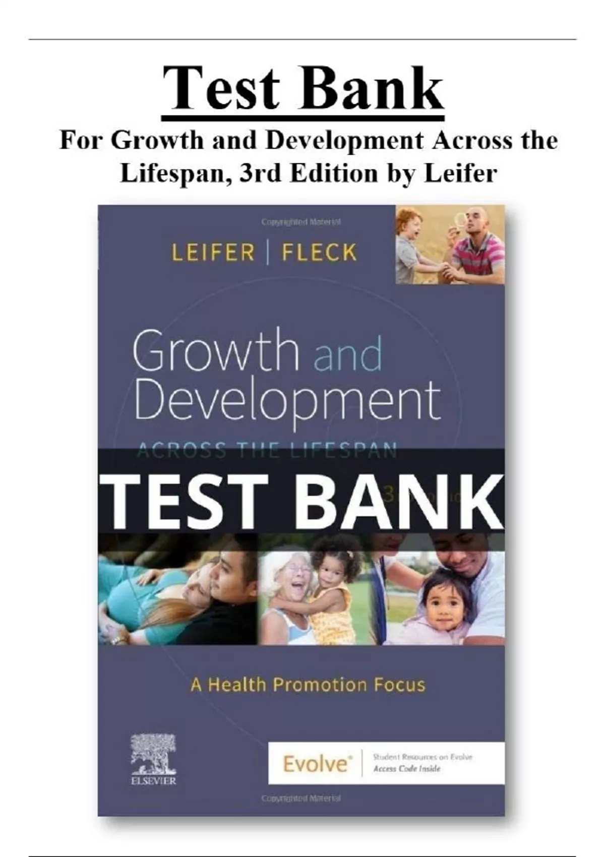 Test Bank For Growth and Development Across the Lifespan 3rd Edition By ...