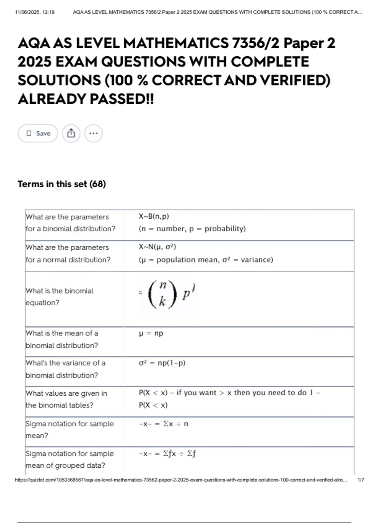 AQA AS LEVEL MATHEMATICS 7356/2 Paper 2 exam 2025 EXAM QUESTIONS WITH ...