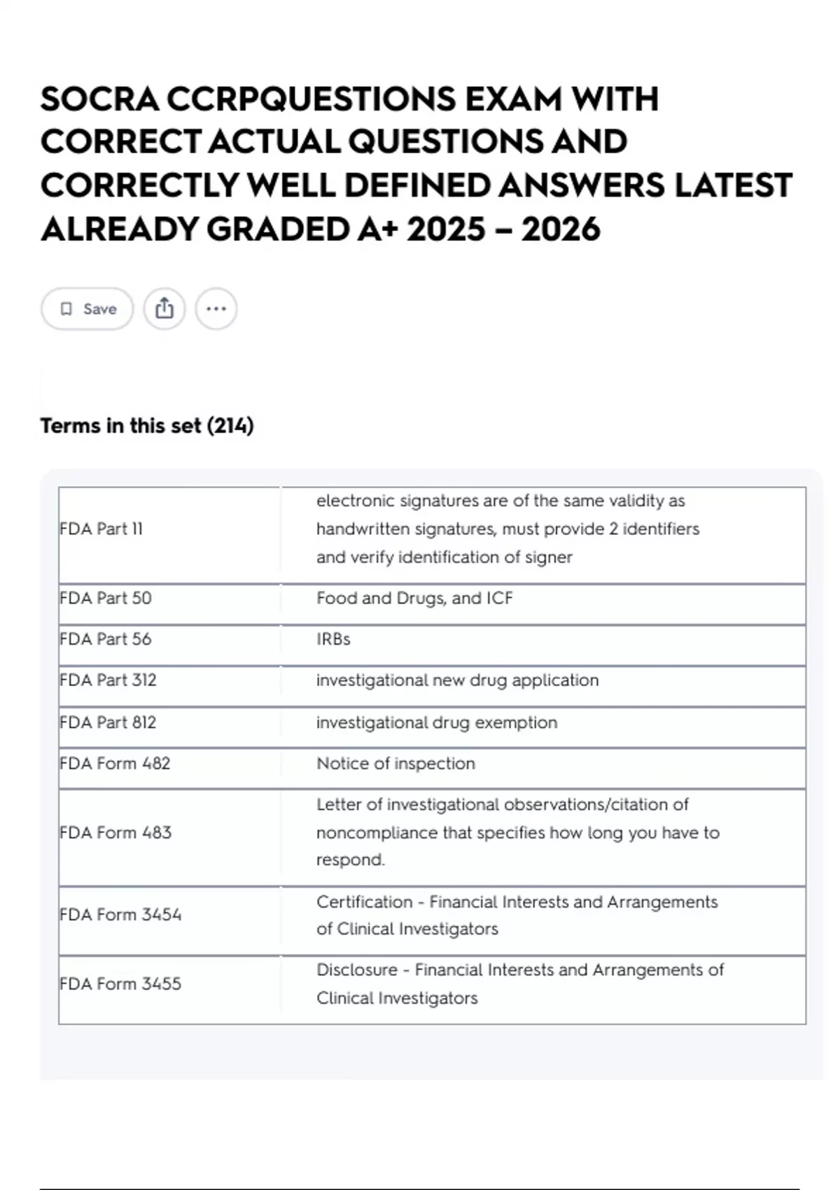 SOCRA CCRPQUESTIONS EXAM WITH CORRECT ACTUAL QUESTIONS AND CORRECTLY ...