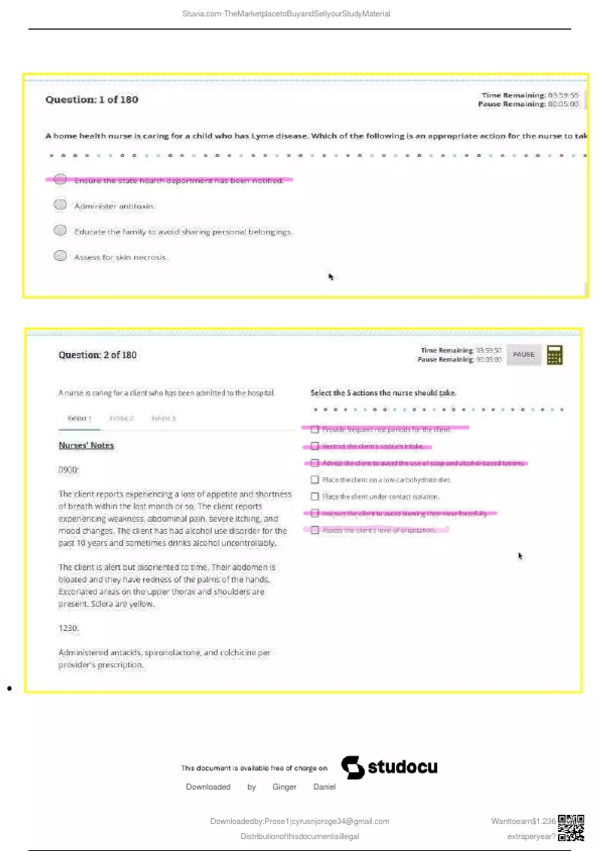 RN ATI Comprehensive Exit Exam (Version 1, 2, 3, 4) With Questions And ...