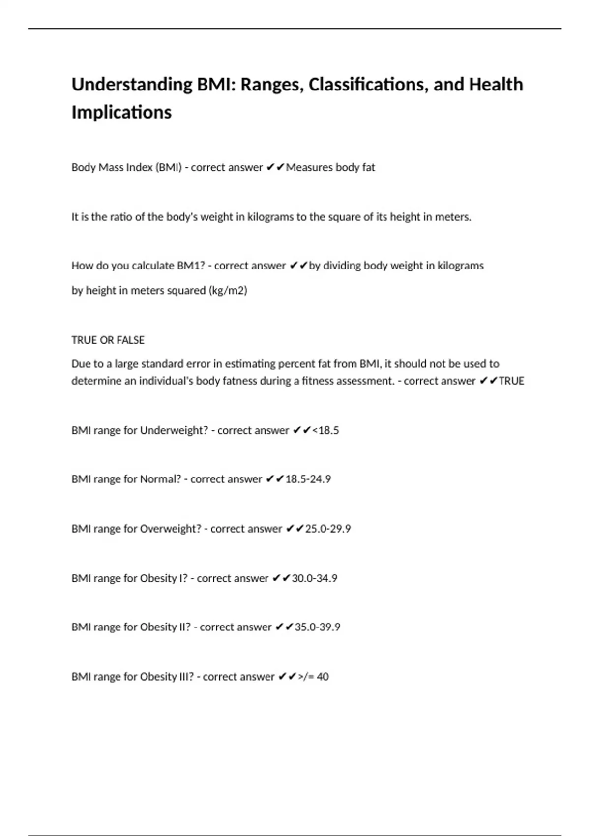 Understanding BMI: Ranges, Classifications, and Health Implications ...