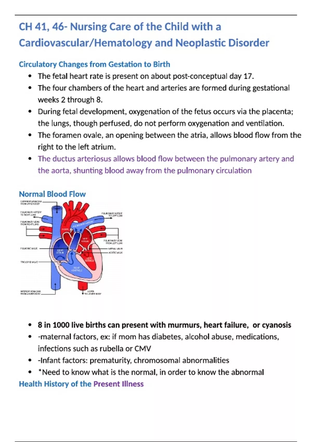 cardiovascular hematology and neoplastic disease CH 41, 46- Nursing ...