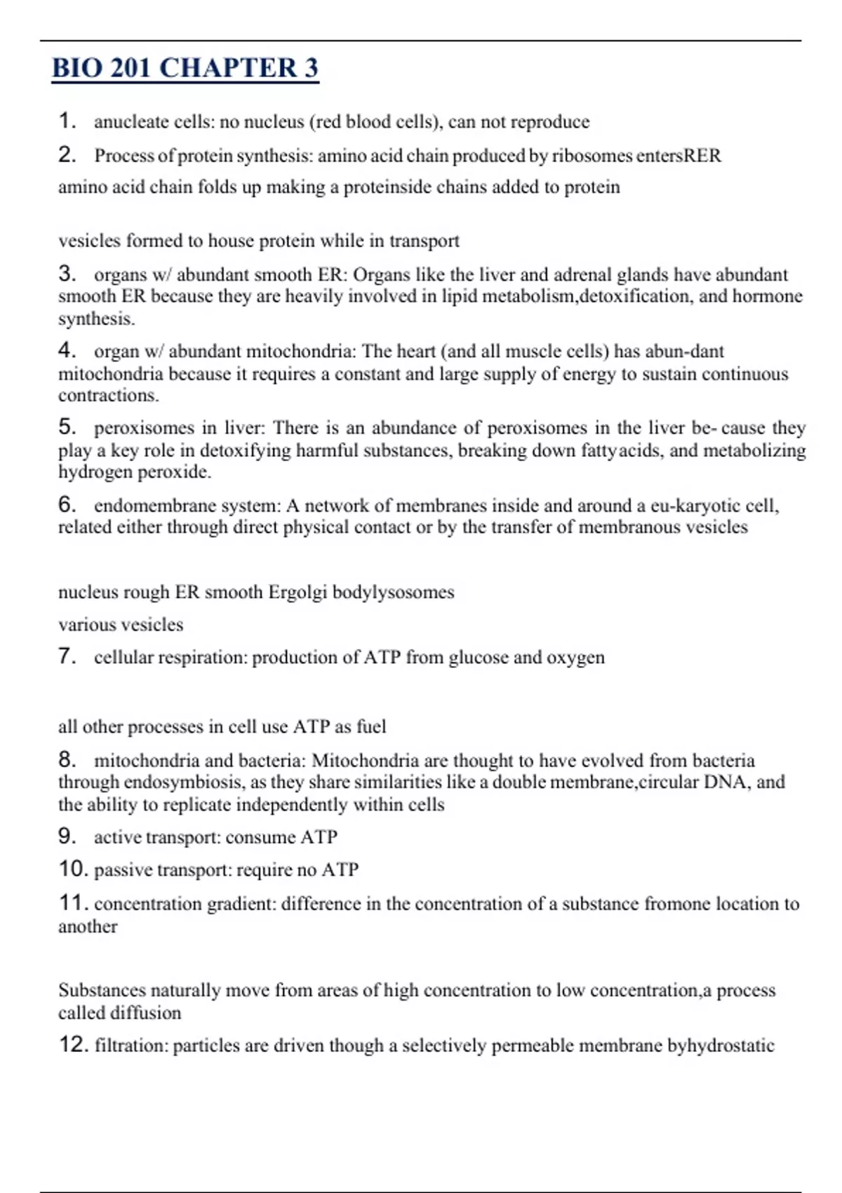 BIO 201 CHAPTER 3 ( UPDATED 2025 ) | QUESTIONS WITH 100% VERIFIED ANSWERS AND COMPREHENSIVE ...