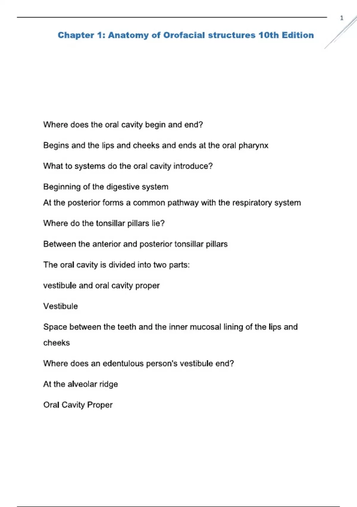 Anatomy of Orofacial Structures Bundle - Stuvia US