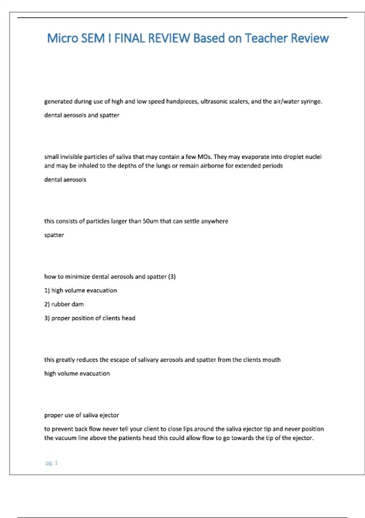 Micro SEM I FINAL REVIEW Based on Teacher Review (Questions) Verified Detailed Answers (100% ...