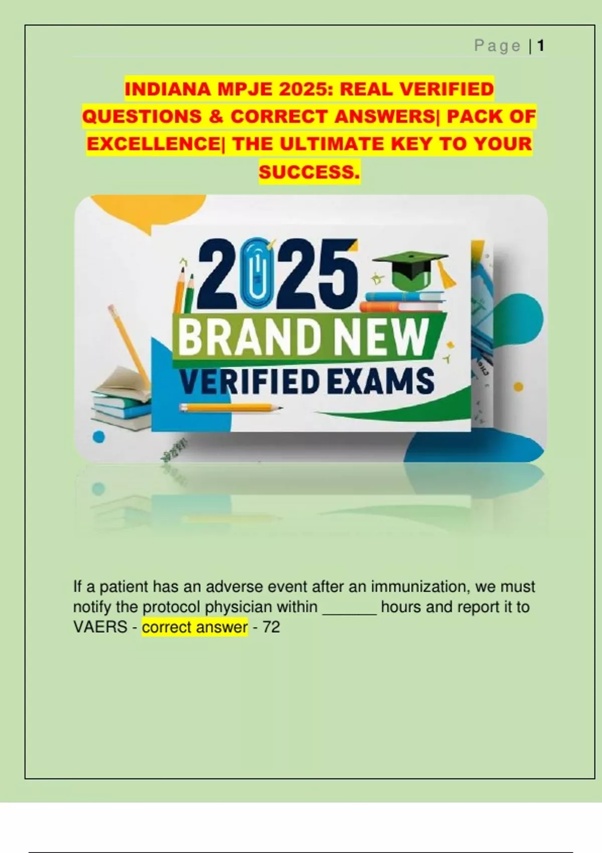 BUNDLE OF MPJE FINAL EXAM TEST | COMPLETE 2025 ACTUAL EXAM WITH CORRECT ...