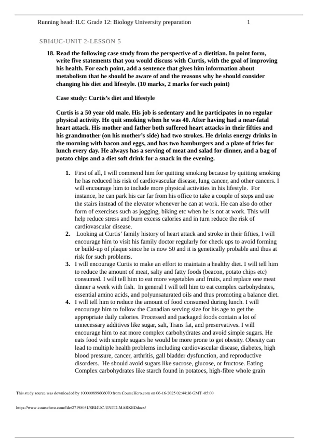 detailed BIOLOGY SBI4U UNIT 2-LESSON 5 questions with correct answers ...