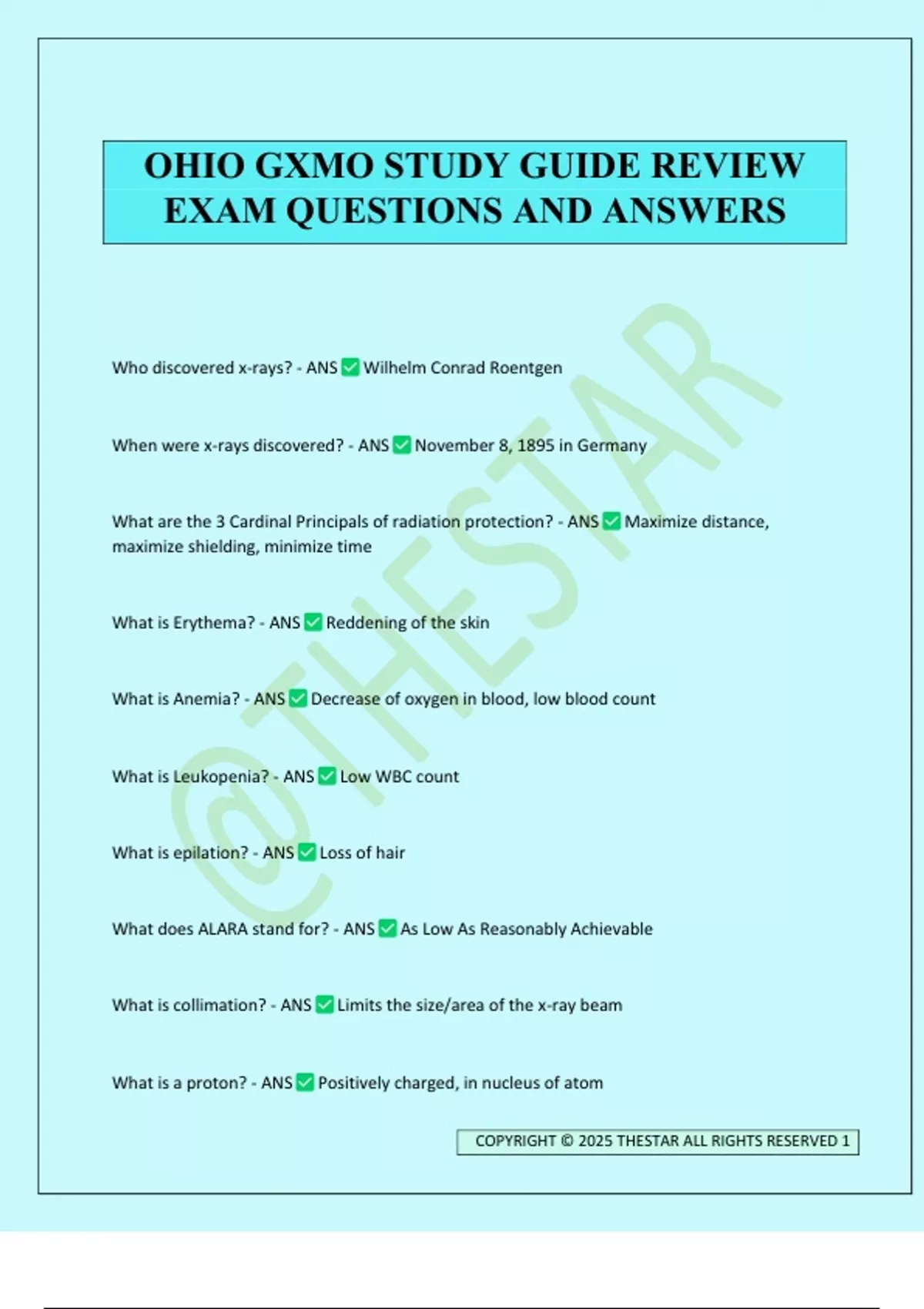 OHIO GXMO STUDY GUIDE REVIEW EXAM QUESTIONS AND ANSWERS - OHIO GXMO ...