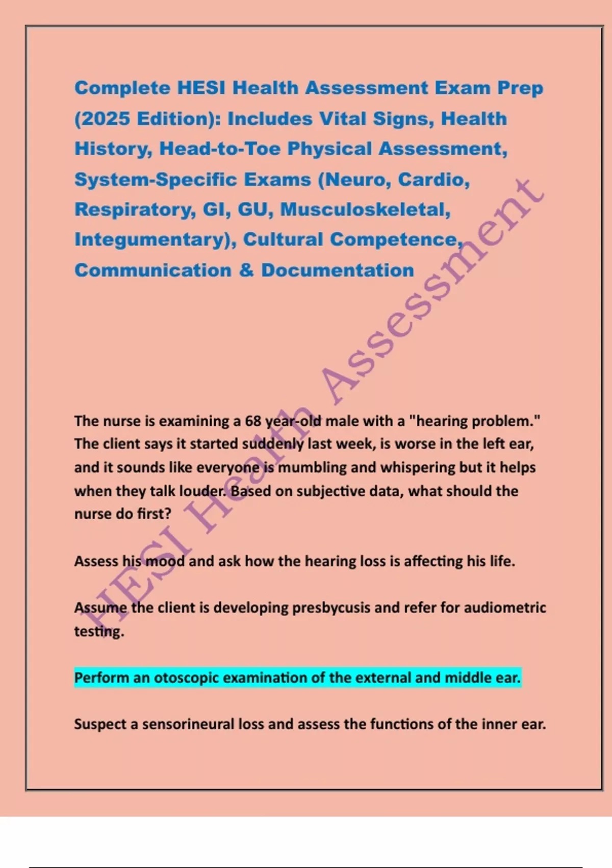 Complete HESI Health Assessment Exam Prep (2025 Edition): Includes ...