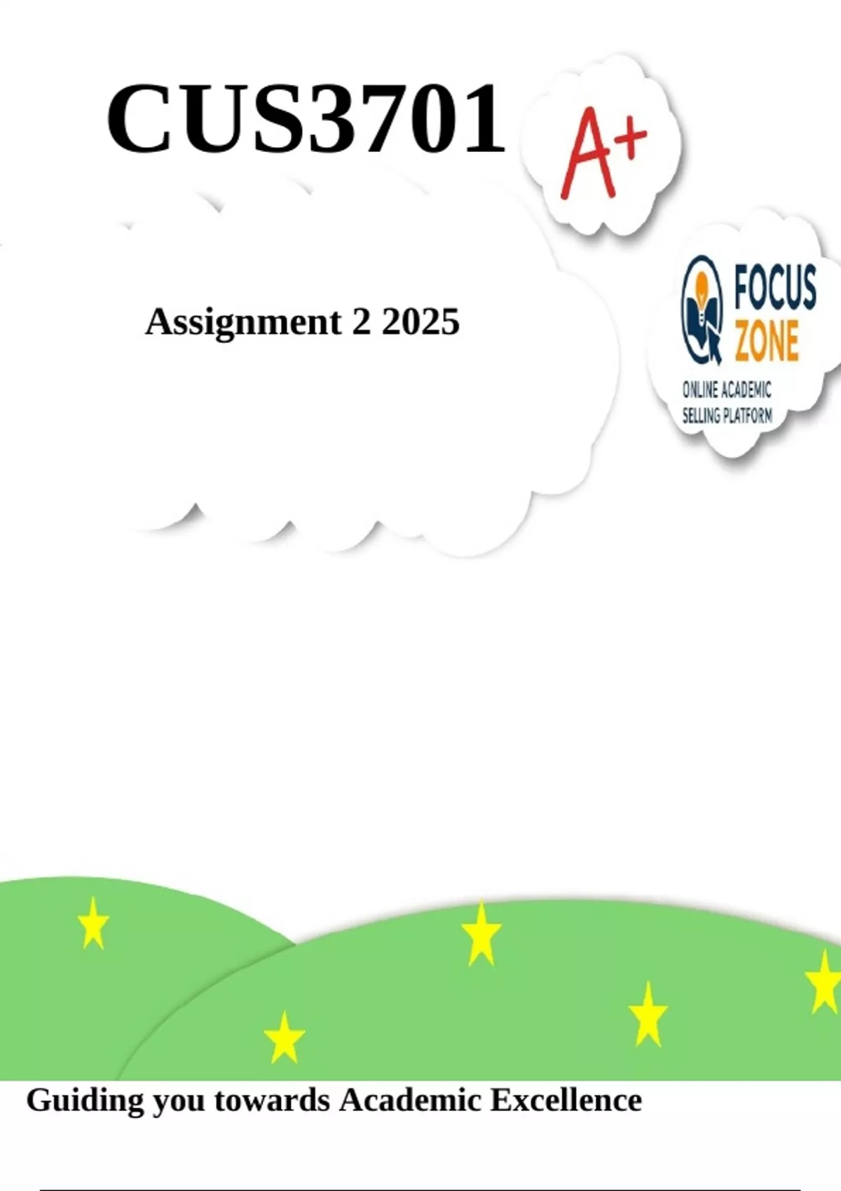 CUS3701 ASSIGNMENT 02 2025 - Curriculum Studies (CUS3701) - Stuvia SA