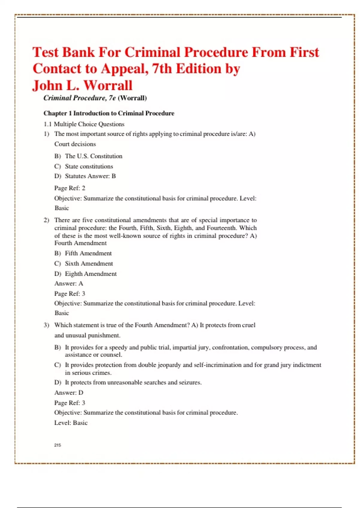 Test Bank for Microbiology Fundamentals: A Clinical Approach 4th ...