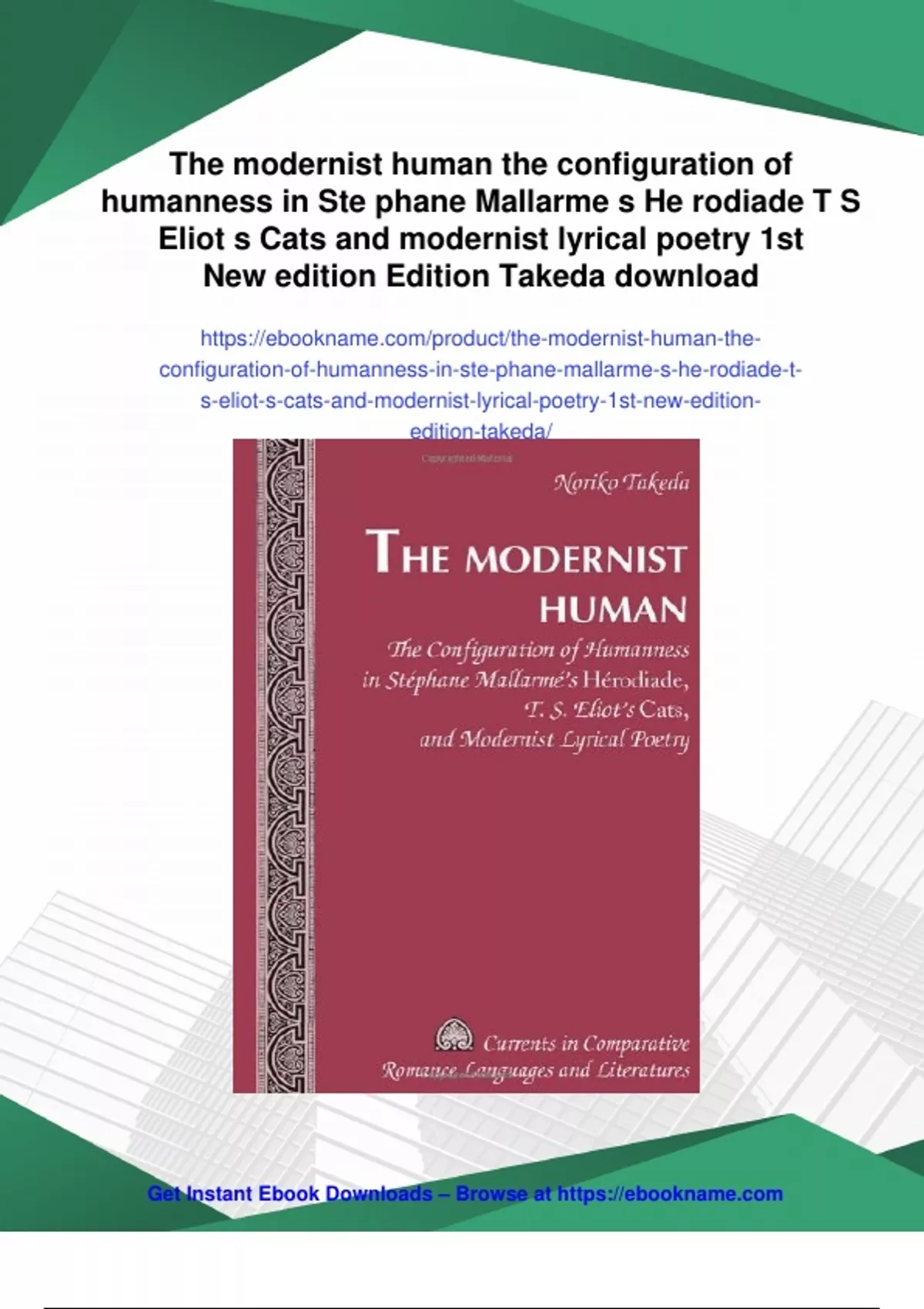 Summary The modernist human the configuration of humanness in Ste phane ...