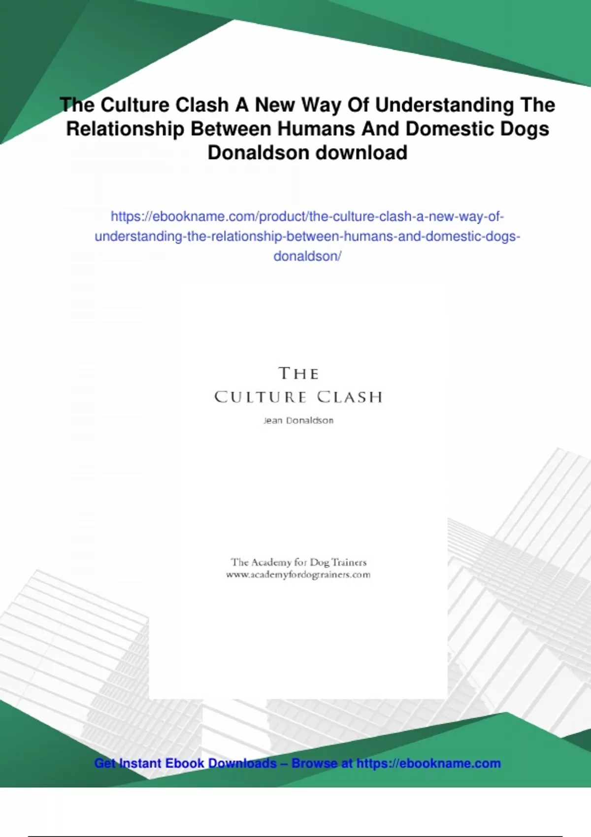 Summary The Culture Clash A New Way Of Understanding The Relationship ...