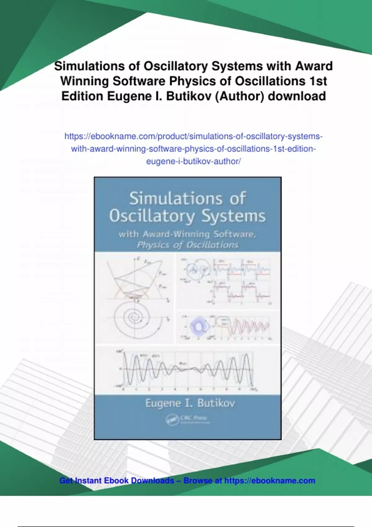 Summary Simulations of Oscillatory Systems with Award Winning Software ...