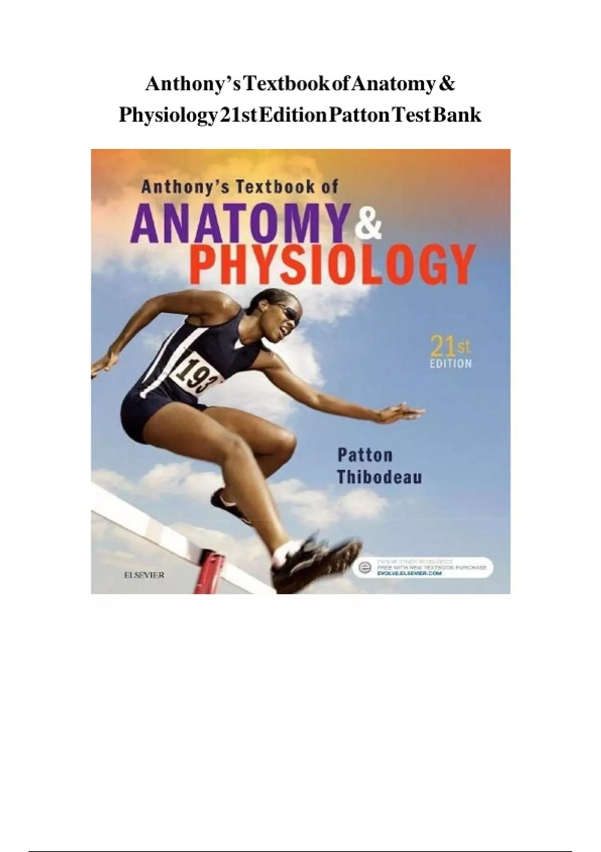 Anthony’s Textbook of Anatomy & Physiology 21st Edition Patton Test ...
