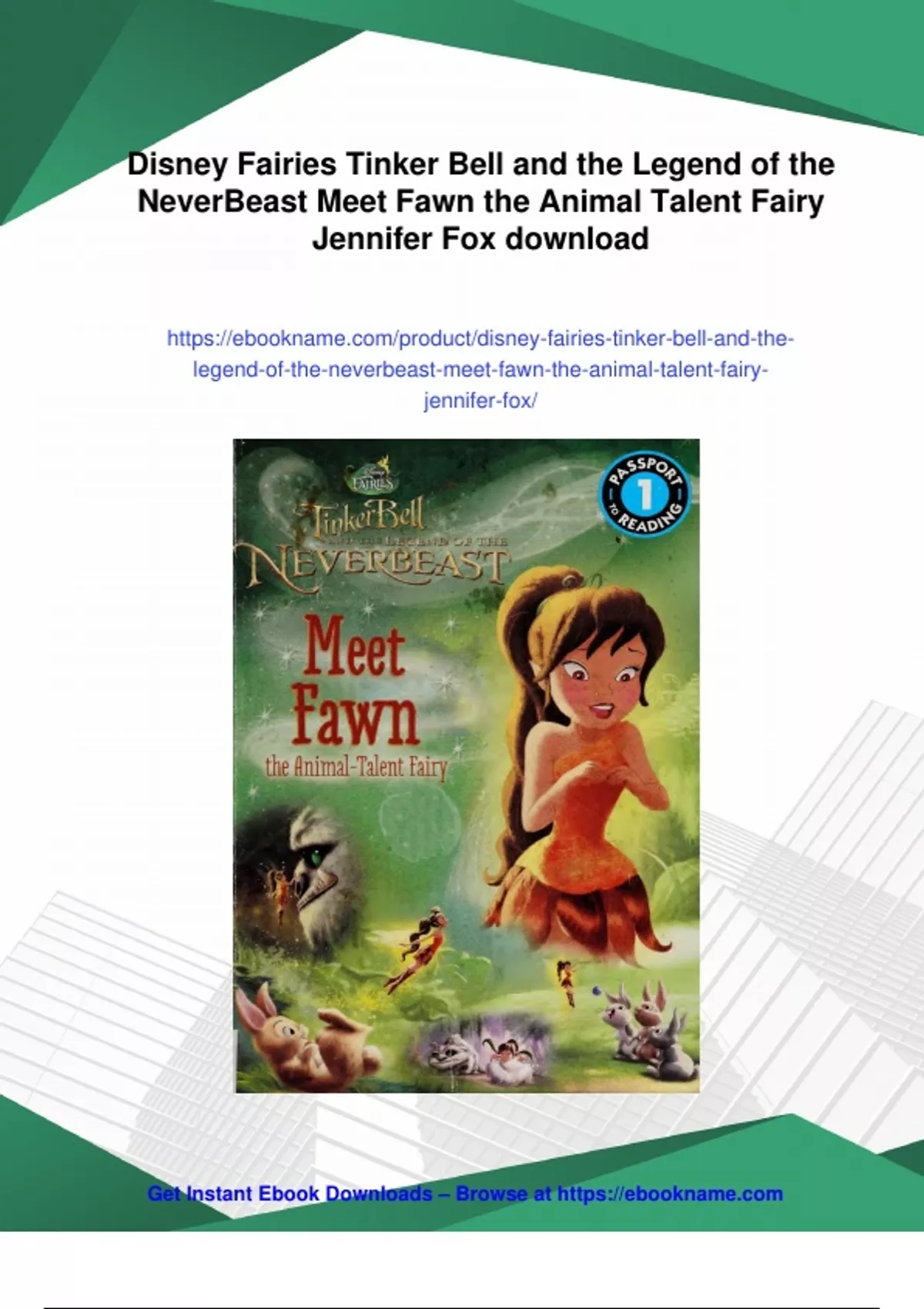 Summary Disney Fairies Tinker Bell and the Legend of the NeverBeast ...