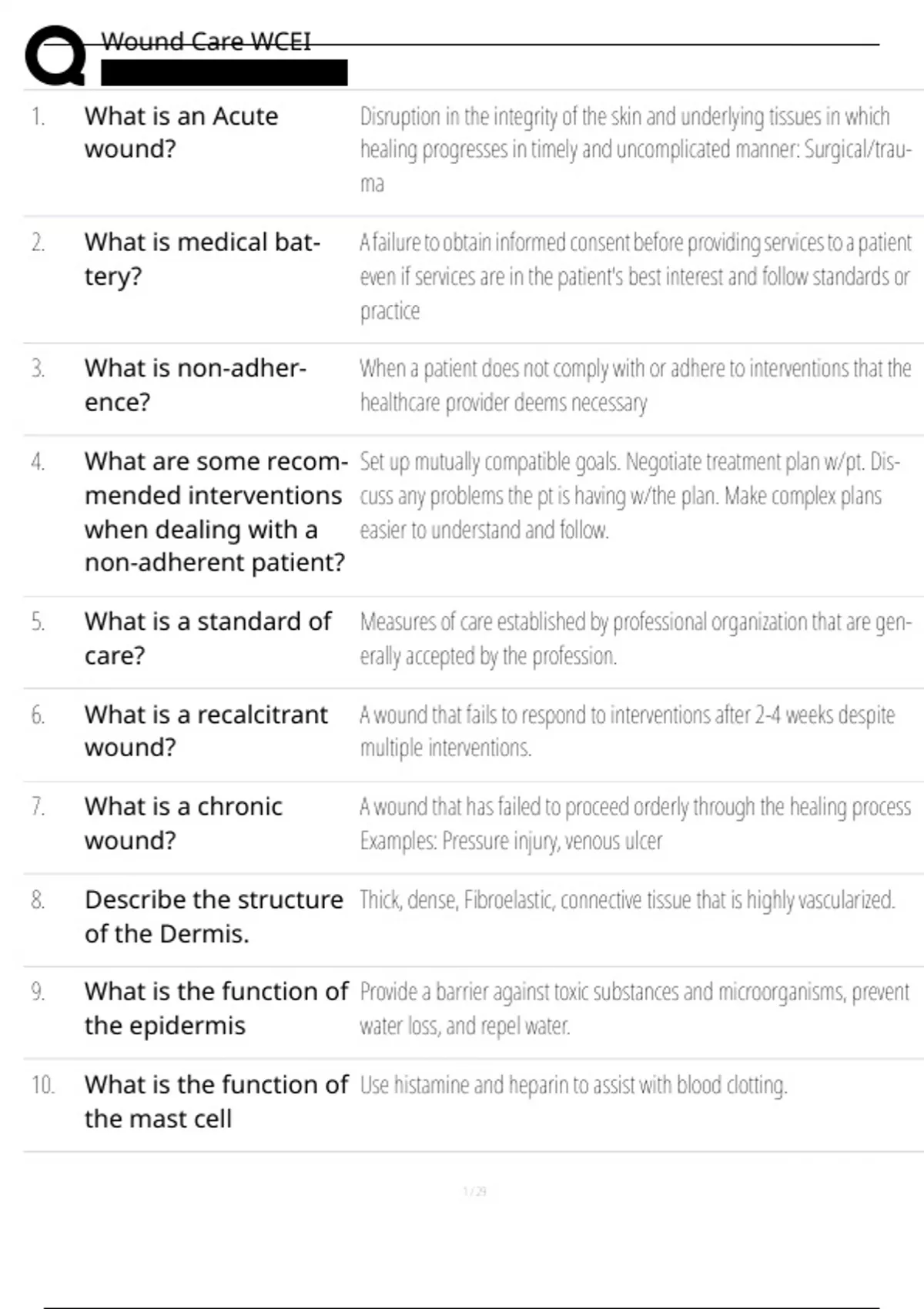 Wound Care WCEI Exam (2025 updated) QUESTIONS AND ANSWERS (DETAILED ...