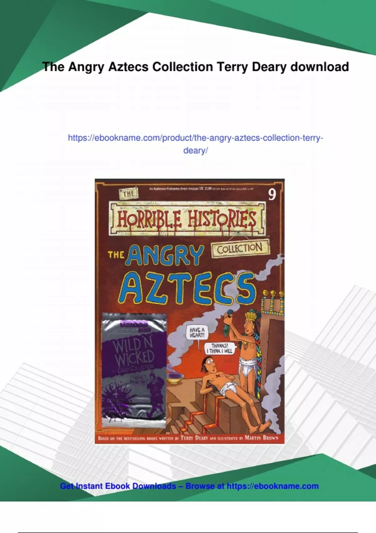 Summary The Angry Aztecs Collection Terry Deary - Digital Download ...