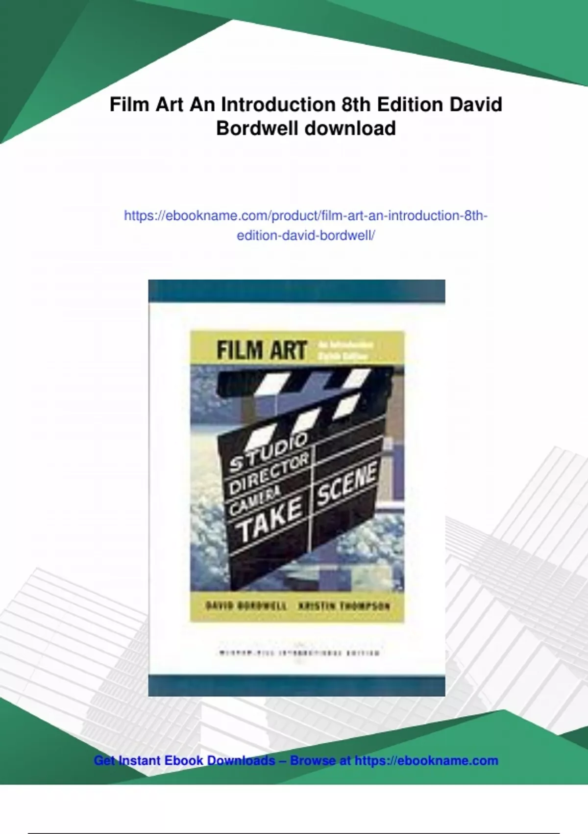 Summary Film Art An Introduction 8th Edition David Bordwell - Digital ...