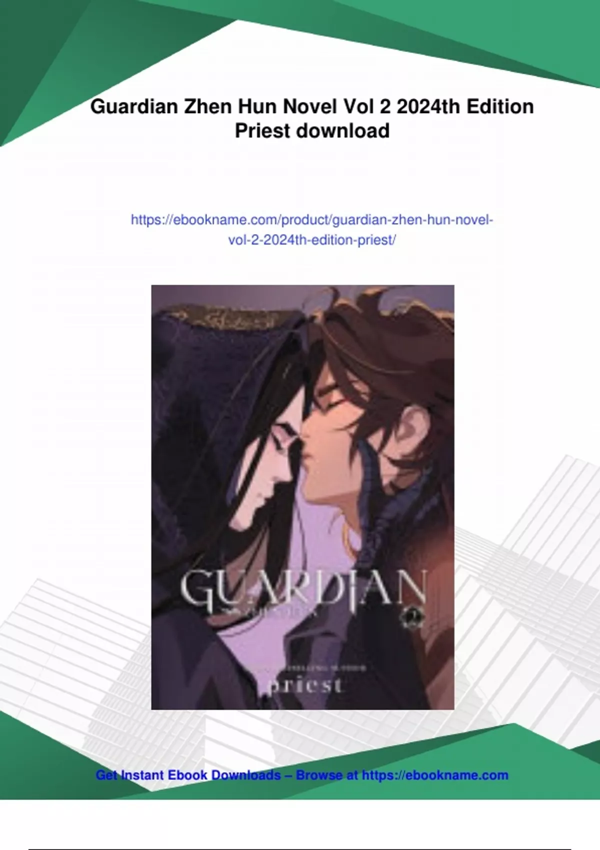 Summary Guardian Zhen Hun Novel Vol 2 2024th Edition Priest - Instant ...