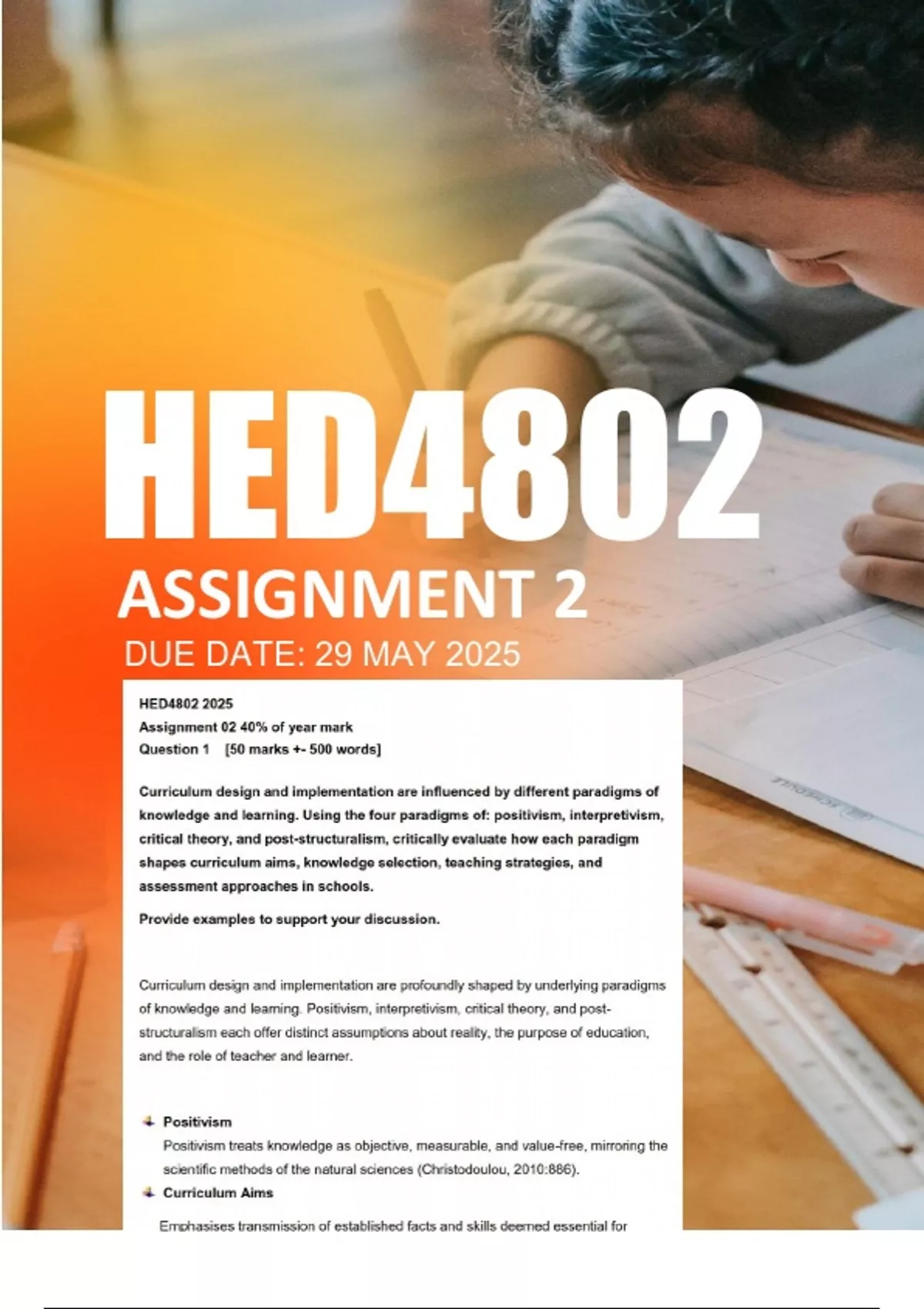 HED4802 Assignment 2 2025 - Distinction Guaranteed _ UNISA - HED4802 - Stuvia SA