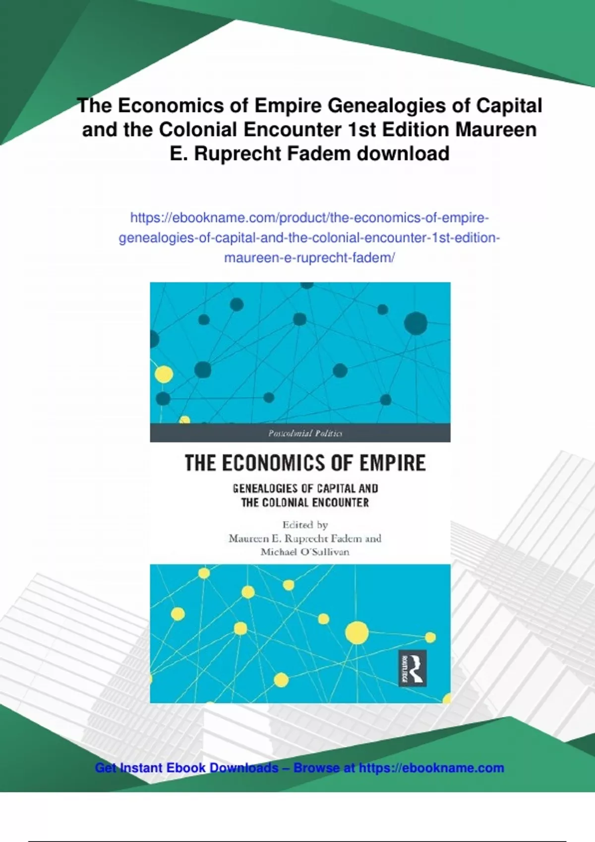 Summary The Economics of Empire Genealogies of Capital and the Colonial ...