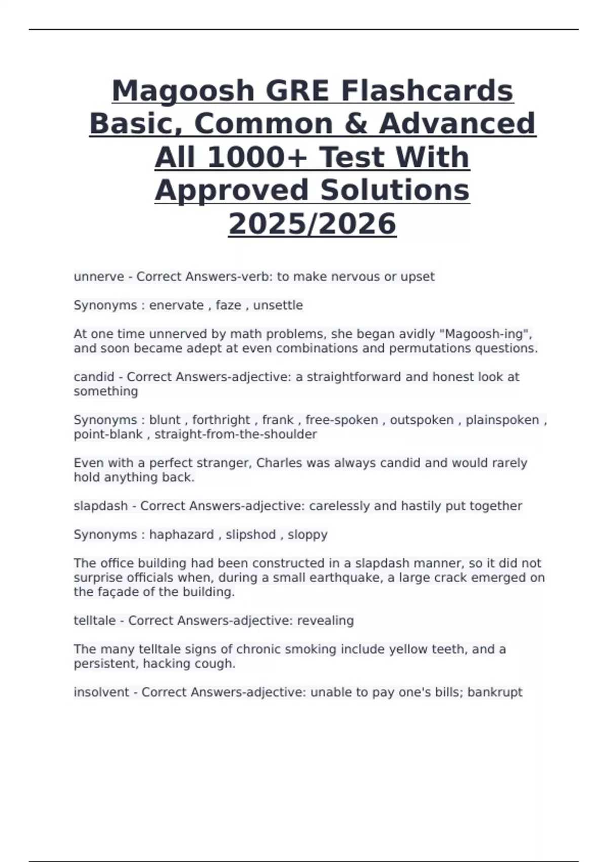 Magoosh GRE Flashcards – Basic, Common & Advanced (All 1000+ Words ...