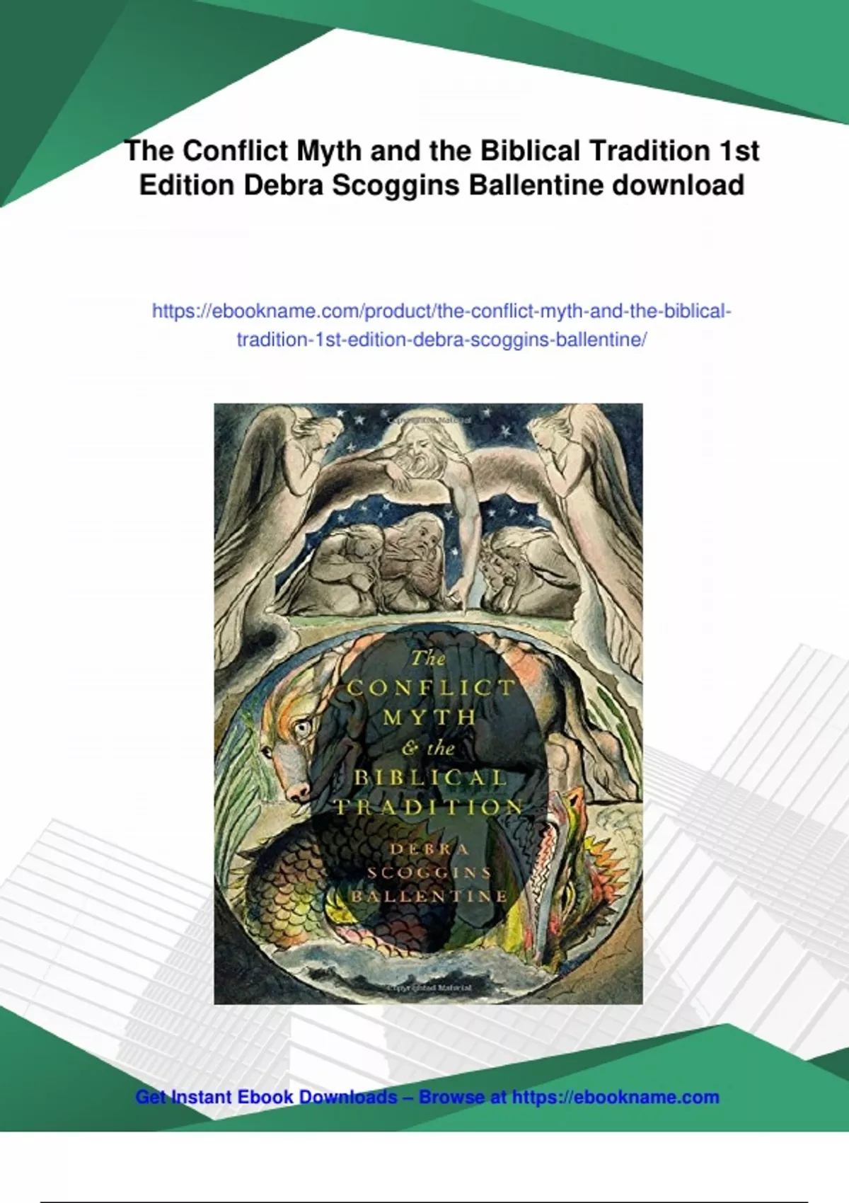 Summary The Conflict Myth and the Biblical Tradition 1st Edition Debra ...