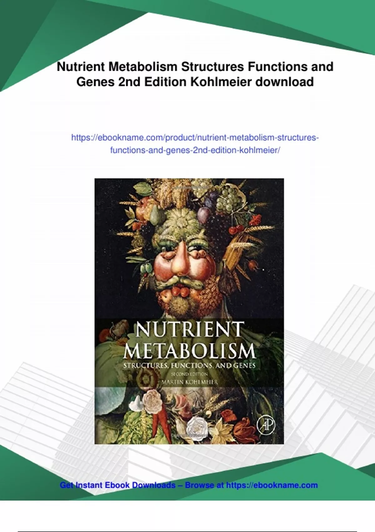 Summary Nutrient Metabolism Structures Functions and Genes 2nd Edition ...