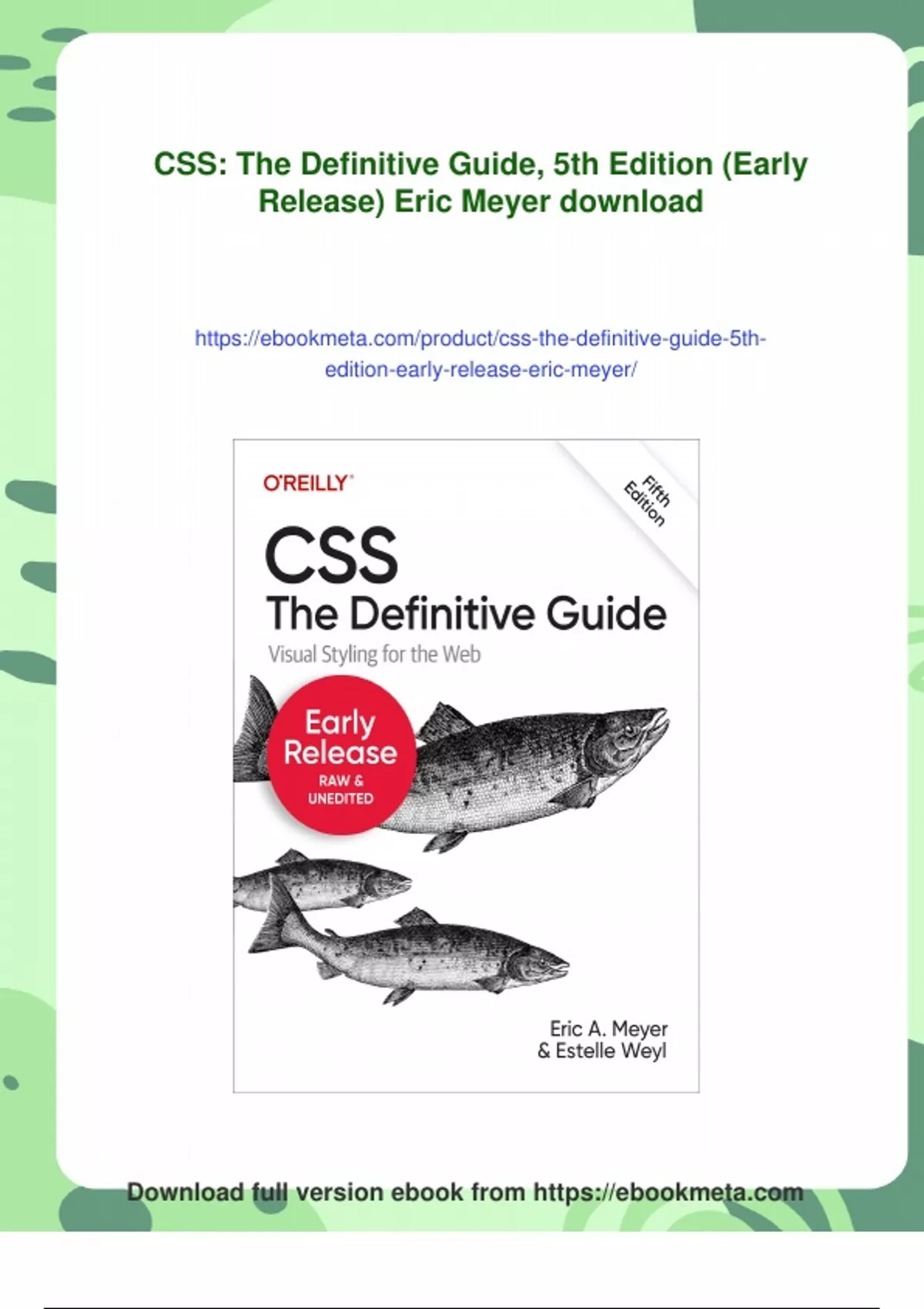 Summary CSS: The Definitive Guide, 5th Edition (Early Release) Eric ...
