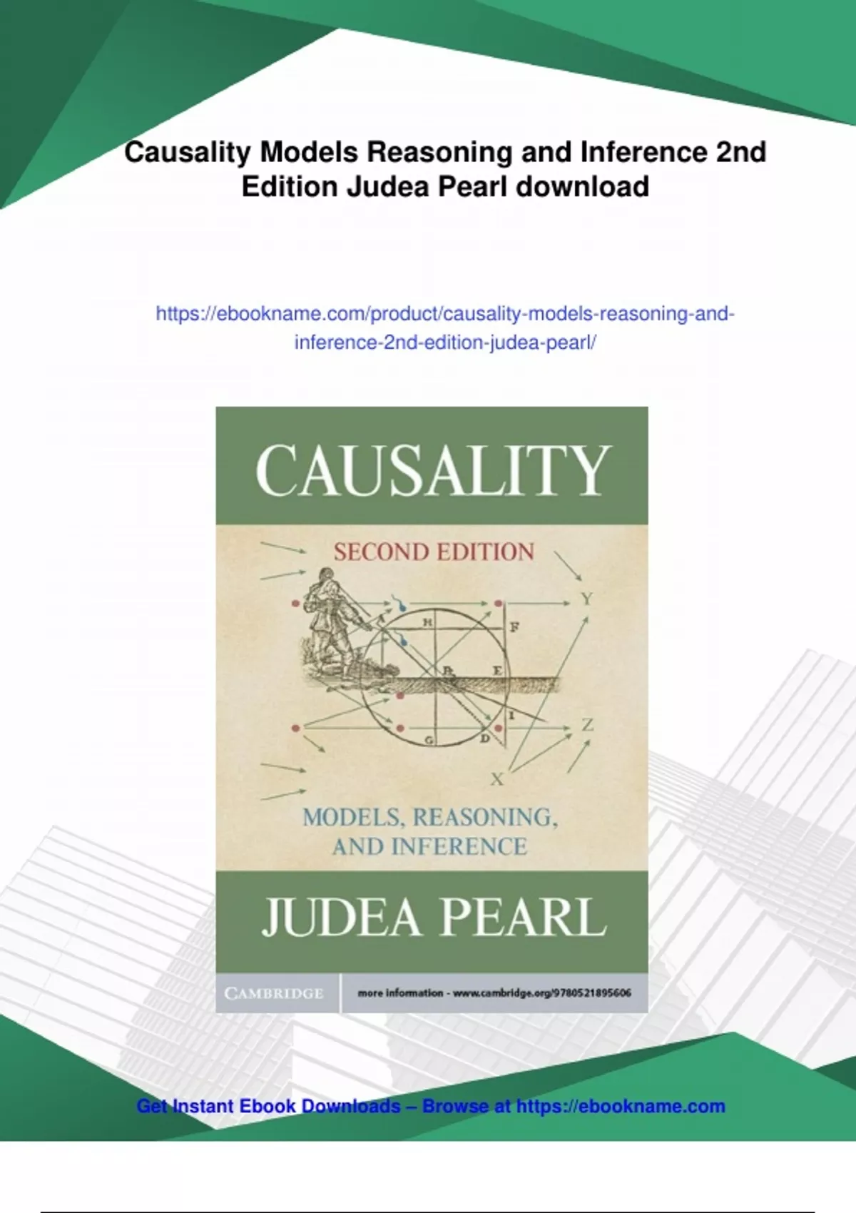 Summary Causality Models Reasoning and Inference 2nd Edition Judea Pearl - Instant Download ...