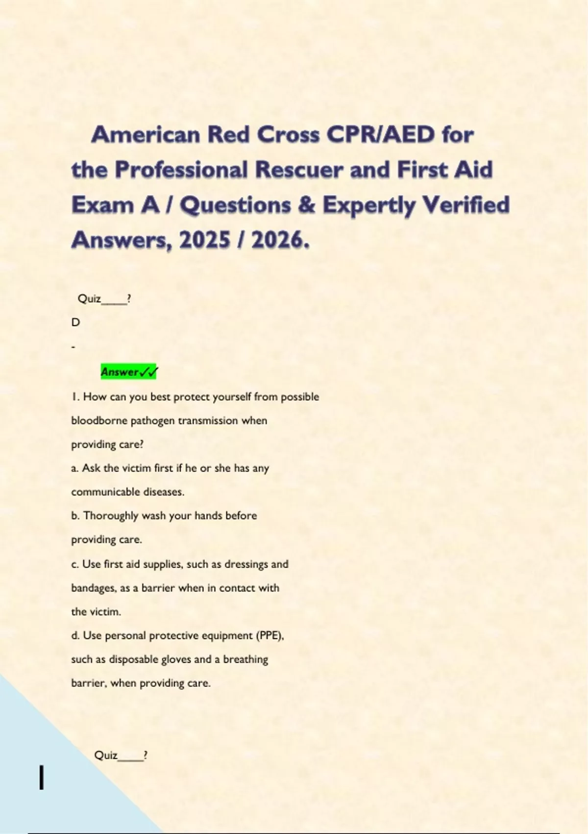 American Red Cross CPR/AED for the Professional Rescuer and First Aid ...
