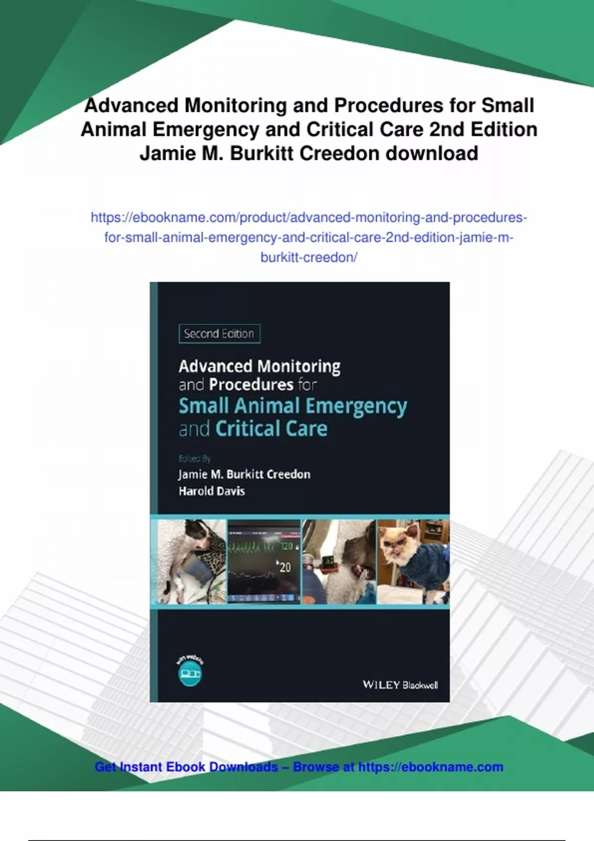 Summary Advanced Monitoring and Procedures for Small Animal Emergency ...