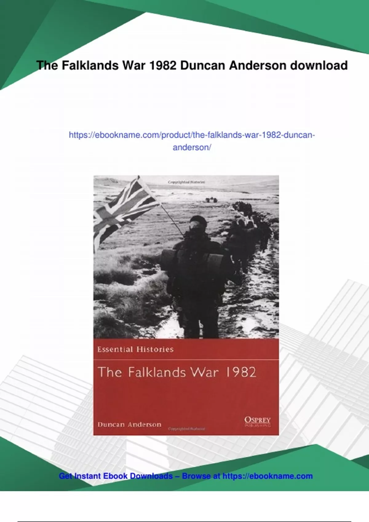 Summary The Falklands War 1982 Duncan Anderson - Digital Download ...