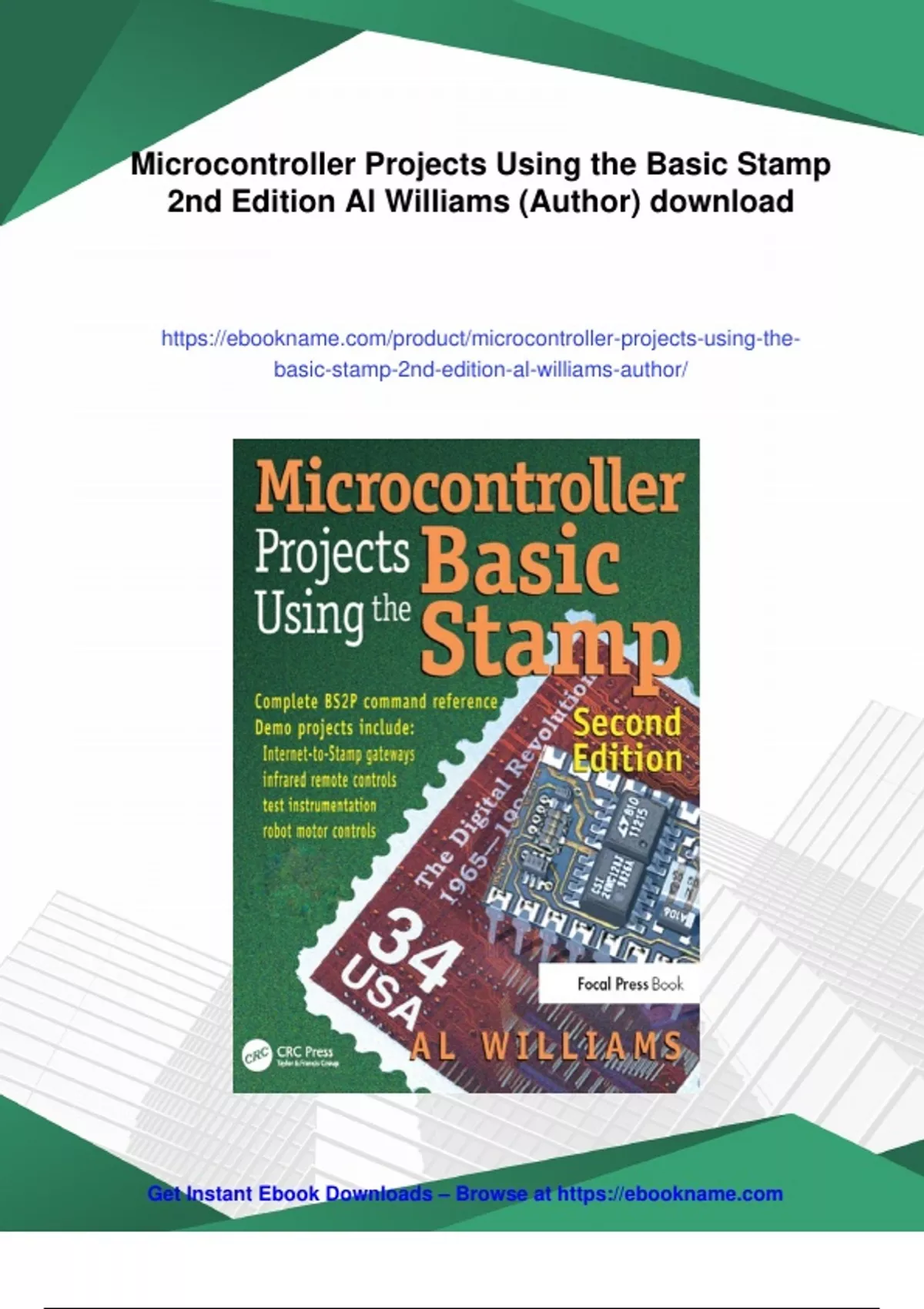 Summary Microcontroller Projects Using the Basic Stamp 2nd Edition Al Williams (Author) - PDF ...