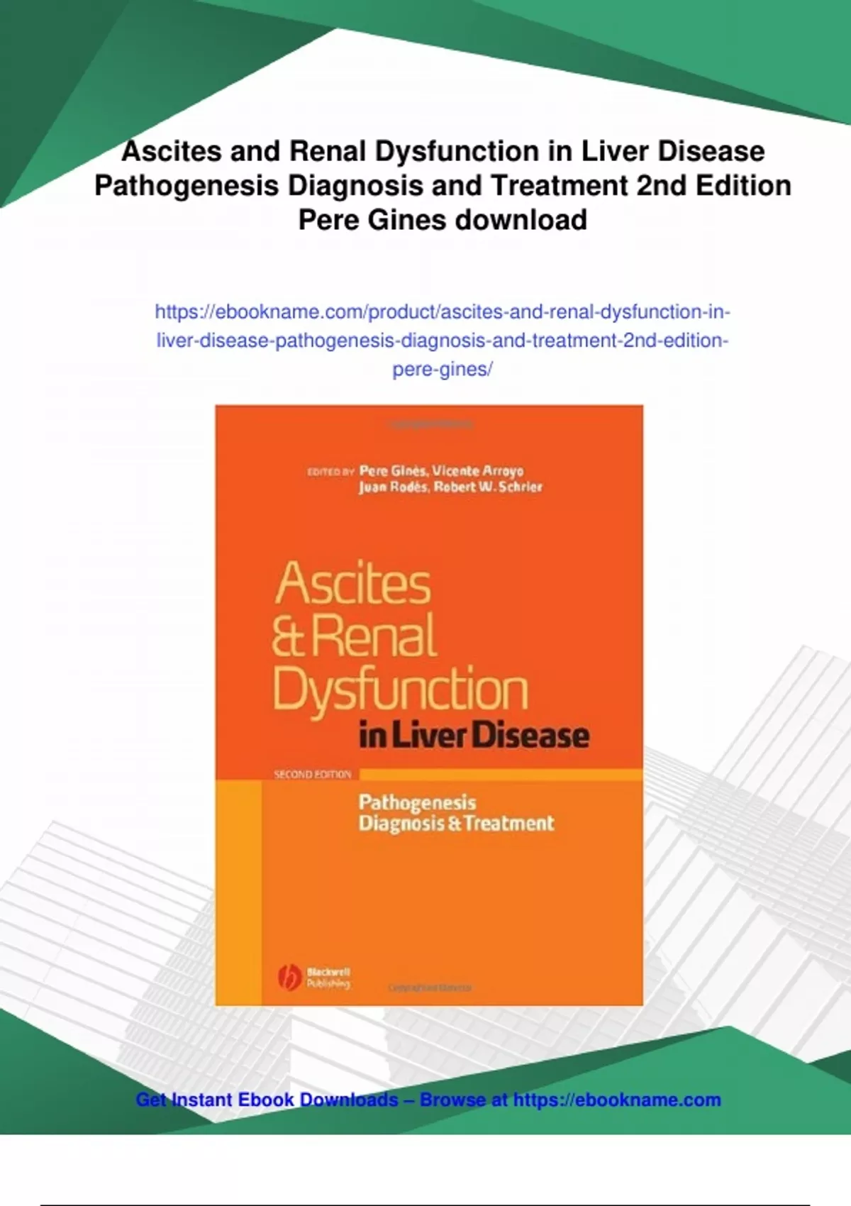 Summary Ascites and Renal Dysfunction in Liver Disease Pathogenesis ...
