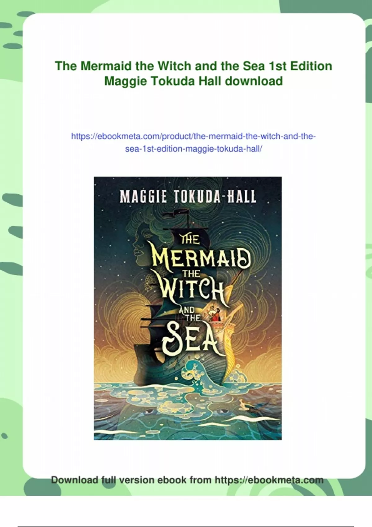 Summary The Mermaid the Witch and the Sea 1st Edition Maggie Tokuda ...