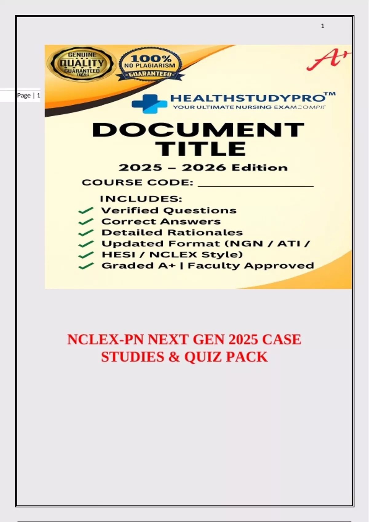 High-Yield NCLEX Practice Questions with Answers & Rationales | 2025 ...