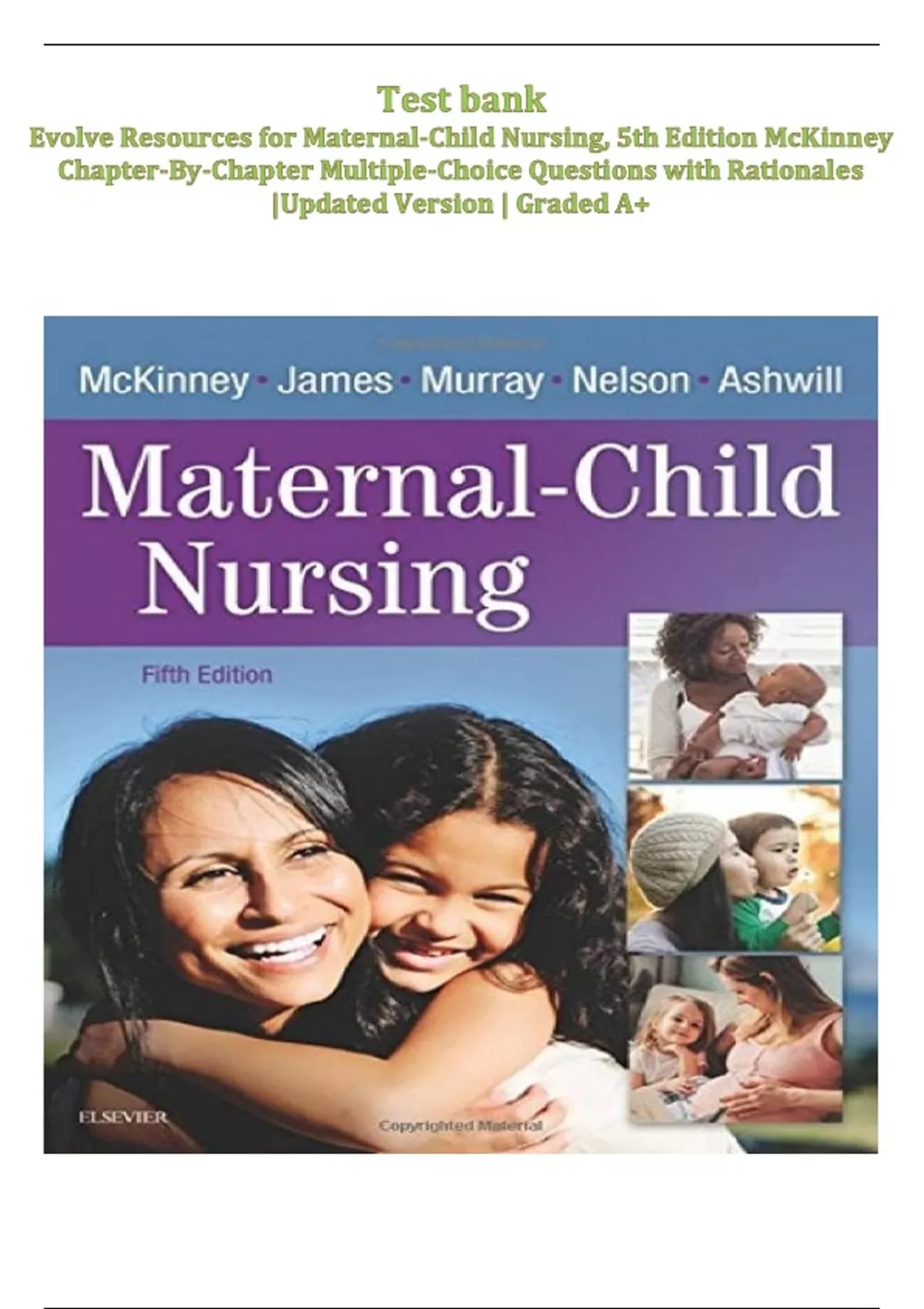 Maternal-Child Nursing (5th Edition, McKinney) – Full Test Bank with ...
