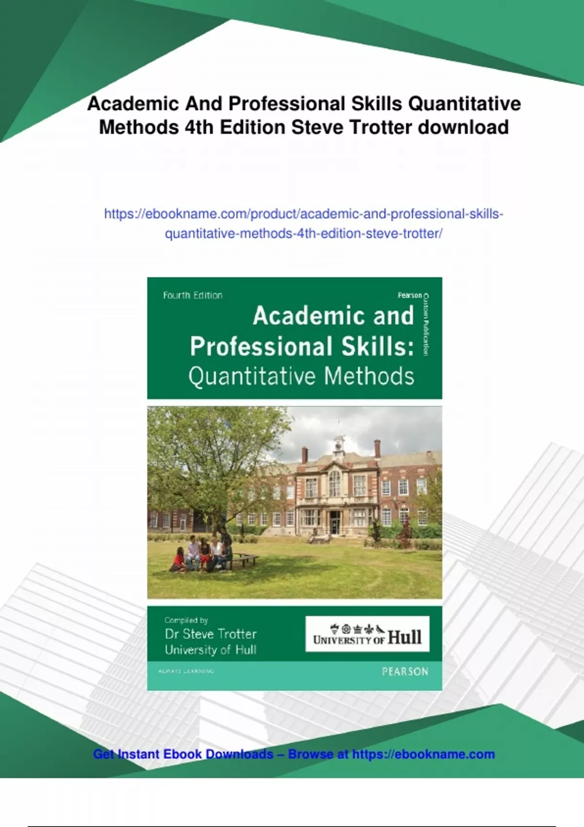 Summary Academic And Professional Skills Quantitative Methods 4th ...