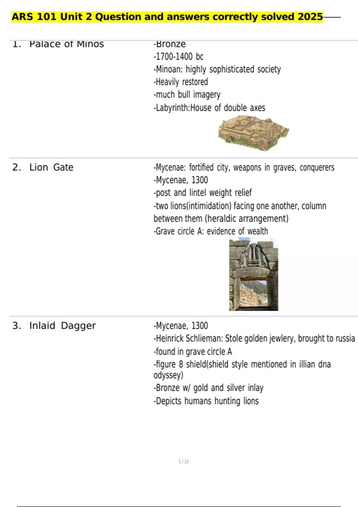 ARS 101 Unit 2 Question and answers correctly solved 2025 - ARS 101 ...